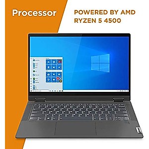 Lenovo 2022 IdeaPad Flex5 14" FHD IPS Touchscreen 2-in-1 Laptop AMD 6-Core Ryzen 5 4500U 16GB DDR4 512GB SSD Radeon Graphics HDMI USB-C WiFi AX Backlit KB Fingerprit Windows 11 Pro w/ RE USB and Pen