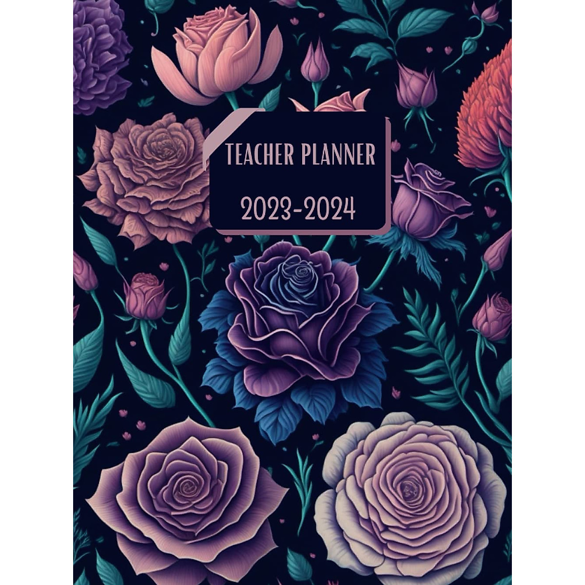 Bloom Teacher Planner 2023-2024: From August 2023 To July 2024 Agenda Personal Organizer Calendars For Teacher | a4 Format