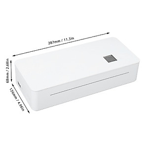 Thermal Printer, Portable Printer for Travel Mini Inkless Printer, Inkless Printer Support A4 Papers with 300 DPI Resolution, and USB Connectivity for Office