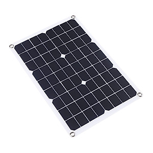 Weytoll Solar Panel System 18V 20W Solar Panel 30A Charge Controller with Dual USB Car Solar Inverter Kit Complete Power Generation Supply for Mobile Phones Sports Cameras, and 12V Car Batteries