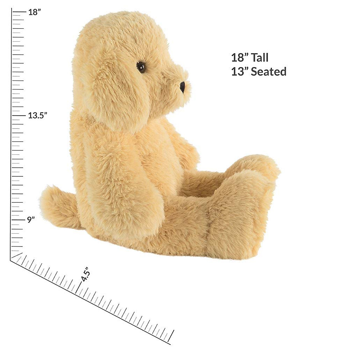 Vermont Teddy Bear Stuffed Puppy - Oh So Soft Puppy Dog Stuffed Animal, Brown, 18 inch