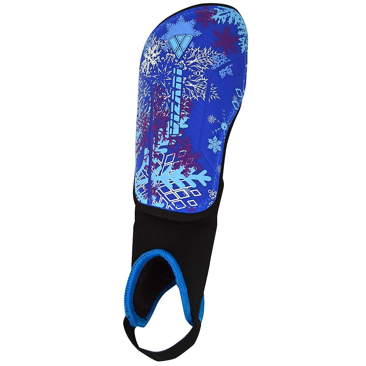 Vizari Frost 2 Soccer Shinguard with Ankle Protection for Boys and Girls (Blue/Purple, Small)