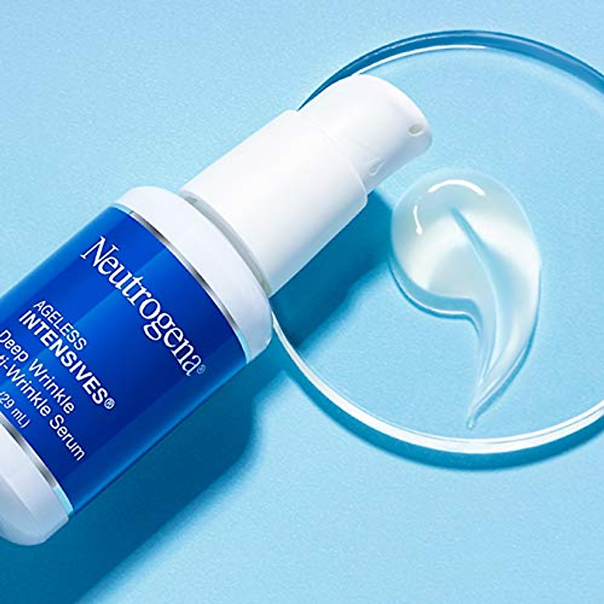 Neutrogena Ageless Intensives Anti-Wrinkle Retinol Serum, Deep Wrinkle Daily Serum with Retinol SA, Vitamin E, and Vitamin A, Anti-Wrinkle Serum Treatment, 1 fl. oz