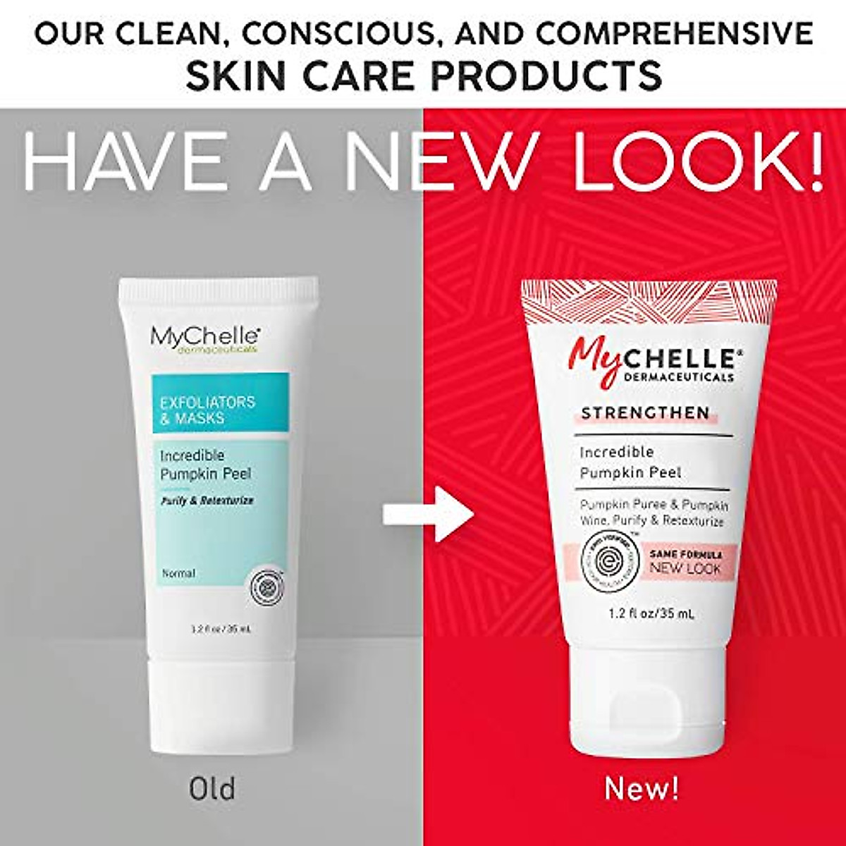 MyCHELLE Dermaceuticals Incredible Pumpkin Peel (1.2 Fl Oz) - Gentle Face Moisturizer with Pumpkin Seed Oil, Cloudberry Extract & Antioxidants - Moisturizes, Nourishes & Helps Strengthen Skin