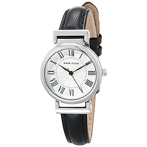 Anne Klein Women's Leather Strap Watch