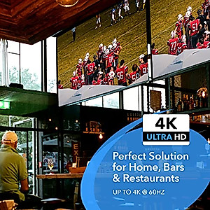 OREI 4K 1x2 2.0 HDMI Splitter, 2 Ports with Full UltraHD 4:4:4 HDR, HDR10, Dolby Vision, HDCP 2.2, 4K at 60Hz, EDID Support