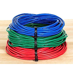 Helonge Reusable Zip Ties, 100 Pcs Assorted Fastening Cable Zip Ties 6" 8" 10" 12" Four Length Heavy Duty Nylon Self Locking Wire Ties