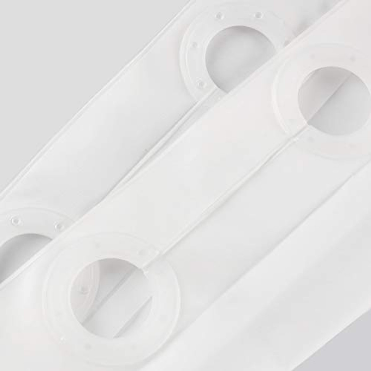 Hotel Grade No Hooks Needed Waterproof Shower Curtain or Liner,Frost (PEVA, 71" x 74")