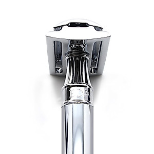 Edwin Jagger DE89BL Chrome Reusable Classic Double Edge Safety Razor for Men