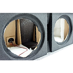 Harmony Audio HA-RD12 Car Rhythm Loaded Dual 12" Vented 1200W Sub Box Enclosure