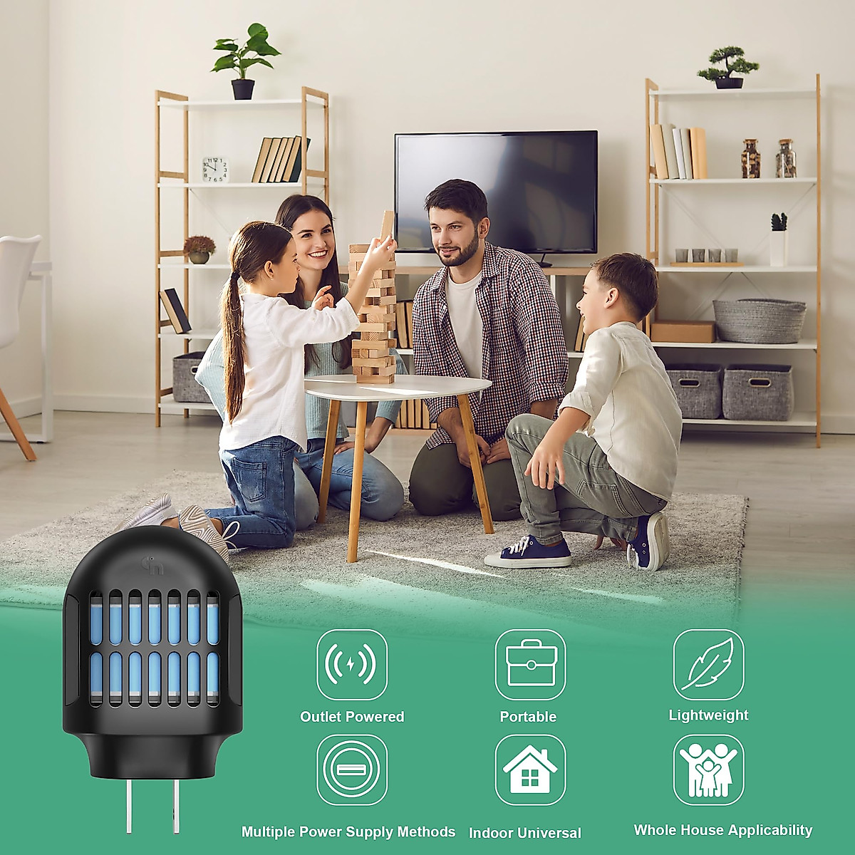 Simashts Mosquito Repellent, Mosquito Repeller Indoor Outdoor USB Powered for Home, Office