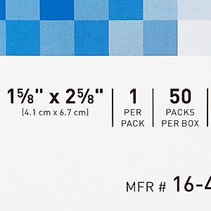 McKesson Eye Pads, Sterile, Oval, Non-Adherent, 1 5/8 in x 2 5/8 in, 50 Count, 1 Pack