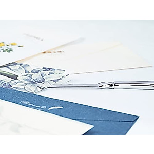 MUSROD Silvery Letter Opener, Envelope Opener Knife Metal Letter Opening Knife, Paul Revere Paper Cutting Knife, 9 inches (1 Pack)