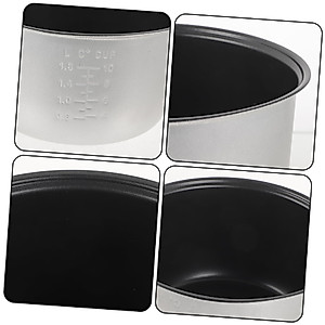 Luxshiny Rice Container Power Cooker Replacement Inner Pot 4L Non-stick Interior Inner Cooking Pot Electric Pressure Cooker Pot Liner Perforated Baking Mat