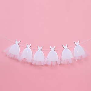 Bridal Shower Decoration Wedding Banners,Core Decorations for the Bride and Groom, Bridal Shower Decorations.Bride to Be Chair Banner, Bridal Shower Decoration (Bridal wedding dress)