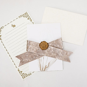 Keypan Velvet Ribbon 1-1/2 inch Wide Double-Sided Glossy Fabric Ribbons for Christmas Tree Decor Gift Wrapping Flower Bouquet DIY Crafts 10Yd (Champagne)