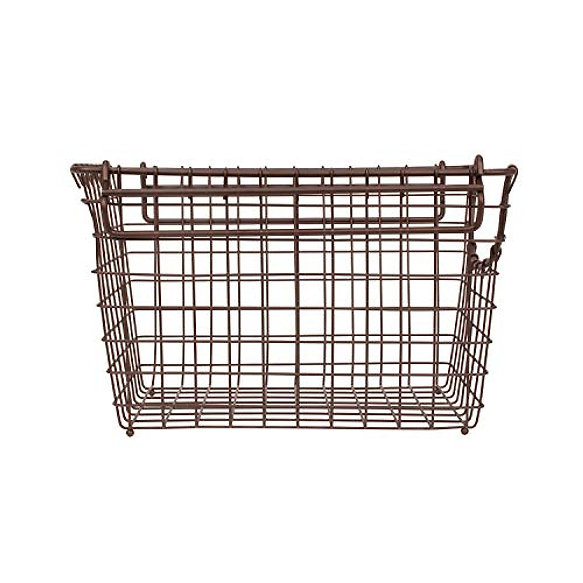 Spectrum Diversified Scoop Stacking Storage Basket, Small, Bronze