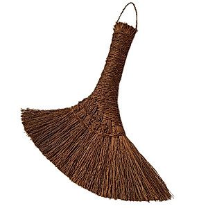 1pc Dust Broom Natural Broom Pet Hair Broom Carpet Broom Household Cleaning Tools Natural Whisk Sweeping Broom House Use Cleaning Broom Small Broom Mini Table Brown Silk Vintage
