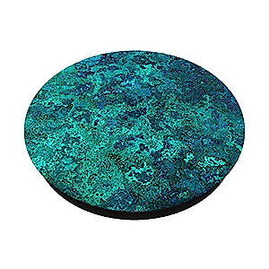Teal Green Blue Turquoise Abstract Art PopSockets PopGrip: Swappable Grip for Phones & Tablets