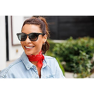 Peepers by PeeperSpecs Women's Pisa Cat Eye Polarized, No Correction Sunglasses, Teal Horn, 54 + 0