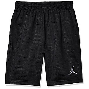 Nike Boys Air Jordan Mesh Athletic Shorts (Extra Large, Black)