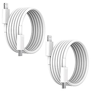 iPhone Fast Charger Cable, [Apple MFi Certified] 2 Pack 6.6FT iPhone Fast Charger Cord Type C to Lightning Cable for iPhone 12/12 Pro/Max/11/11Pro/XS/Max/XR/X/8/8Plus iPad/iPad