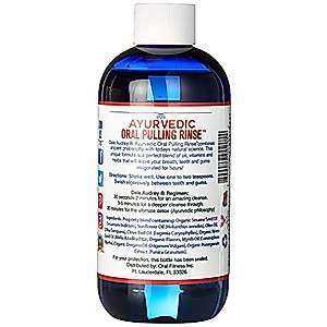 Dale Audrey Natural Oil Pulling for Teeth and Gums | Cinnamon Flavoured Oral Rinse Mouthwash for Bad Breath | Organic Essential Oils to Whitening Teeth & Freshen Breath | (16oz)