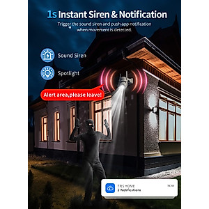 ANBIUX 2.5K 4MP Solar Security Cameras Wireless Outdoor, Solar Cameras for Home Security Outside, 2.4Ghz WiFi Camera with PIR Detection, Color Night Vision, 2-Way Audio, Siren, IP66, Events Recording