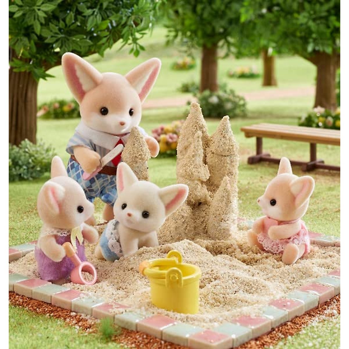 Calico Critters Fennec Fox Twins, Set of 2 Collectible Doll Figures