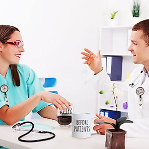 Frerdui Before Patients After Patients Gifts Set - 11oz Coffee Mug and 19oz Wine Glass Set Gifts Idea for Dentists, Doctors, Hygienists, Assistants, Physician, Nurse Gifts for women