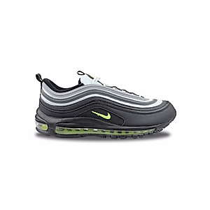 Nike Men's Air Max 97 shoes, Pure Platinum/Volt-black-white, 12.5
