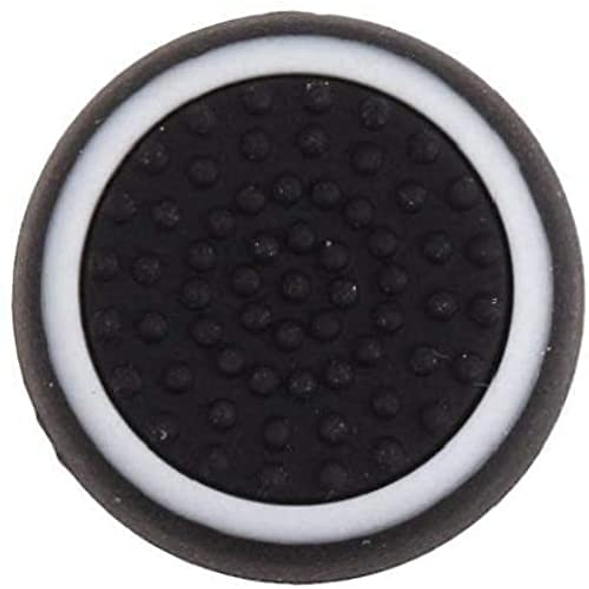 4Pcs Replacement SiliconeThumb Grip Cover for White and Black Game Supplies Durable and Deft