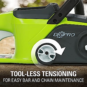 Greenworks 40V 16-Inch Cordless Chainsaw, 4AH Battery and a Charger Included