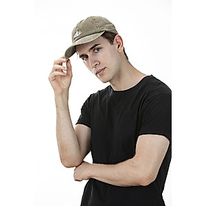 DASMINI Dad Hats for Men Womens Baseball Caps Mountain Hat Adjustable Unstructured Vintage Outdoor Cap(Olive)