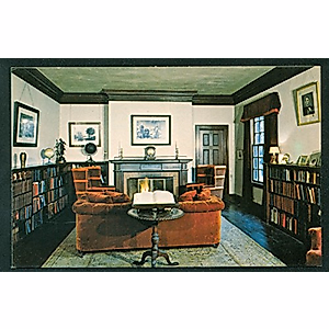 Historic Home Hildene Robert Todd Lincoln Study Room Manchester Vermont VT Postcard