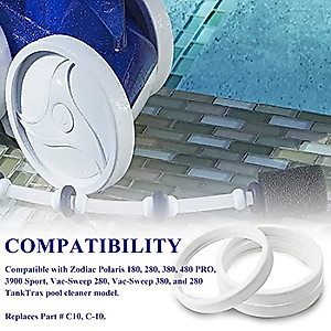 Funmit Pool Cleaner All Purpose Tire Replacement Part Compatible with Polaris 280 360 180 380 C10 C-10 Pack of 3