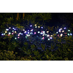 TONULAX Solar Garden Lights - Newest Solar Powered Landscape Tree Lights with Larger Solar Capacity, Solar Decorative Lights Outdoor for Pathway, Patio, Front Yard Decoration(2 Pack)