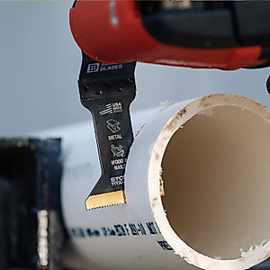 Imperial Blades IBOAT340-10 One Fit 1-3/4" Multi-Material Storm Titanium Metal/Wood Blade, 10PC