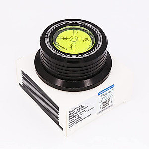 Viborg LP628B Record Weight Stabilizer, Turntable Level and Strobe Scale All-in-one, 280G LP Disc Stabilizer Vinyl Clamp for Phonograph (60Hz, Black)