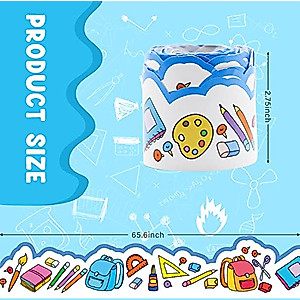66 Feet Back to School Bulletin Board Borders Classroom Borders Chalkboard Whiteboard Trim Back to School Decorations for Teacher Student Blackboard Party Supplies