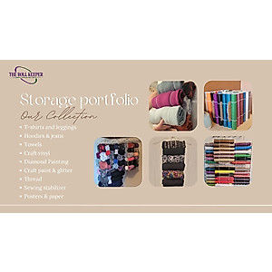 The Roll Keeper, Vinyl Roll Holder and Craft Room Organizer, Hanging Adjustable Rack, Diamond Painting Accessories ,Closet, Door and Wall Mount, Holds 24 Roll (White, Holds 24)