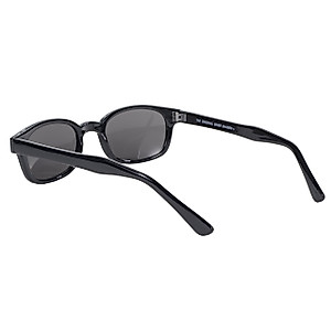 Pacific Coast Original KD's Biker Sunglasses (Black Frame/Smoke Lens)