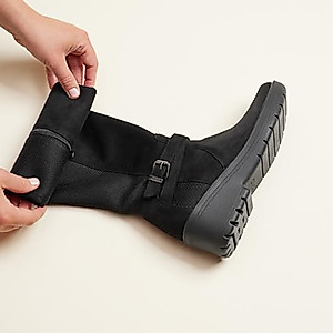 BZees Women's Bristol Washable Comfort Knee High Boot Black 8.5 W