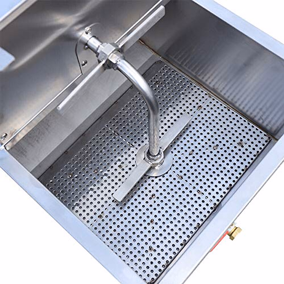 55 L /14.5 Gal Commercial Mobile Fryer Filter Machine/Oil Filter Truck, 550W Fryer Filter Frying Oil Filtering System for Restaurant - Gravity Sedimentation (US Stock)