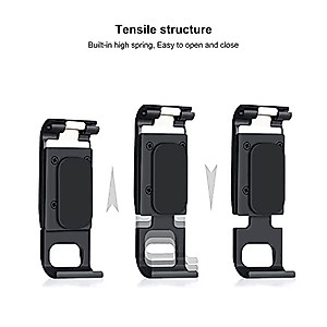 YALLSAME Easy Charging Alloy Metal Replacement Side Door/Battery Cover Accessories for GoPro Hero 8 Black, Suitable for Vlog/Interviews/Continuous Recording, Repairing Camera is Also Fine