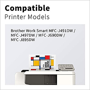 LemeroUexpect Compatible Ink Cartridge Replacement for Brother LC3011 LC-3011 LC3013 LC3011BK for MFC-J491DW MFC-J497DW MFC-J690DW MFC-J895DW Printer (4 Black 2 Cyan 2 Magenta 2 Yellow, 10-Pack)