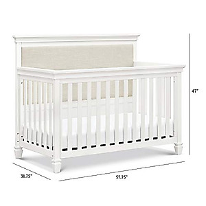 NAMESAKE Darlington 4-in-1 Convertible Crib in Warm White, Greenguard Gold Certified