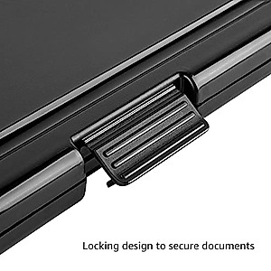 Amazon Basics Plastic Storage Clipboard,Black, 2-Pack