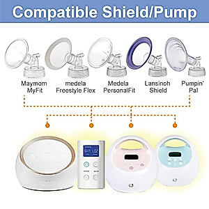 Maymom MyFit Flange Set 19mm Shield Widemouth Connector 3rd Gen Duckbill Valve Work w/Spectra S2 Spectra S1 Not Original Spectra S2 Accessories Not OEM Spectra Pump Parts Spectra Flange Spectra Valve