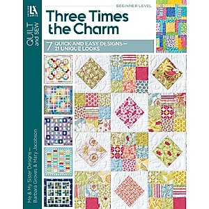 Three Times the Charm!-7 Quilt Patterns by Me and My Sister Designs Using Precut Charm Packs